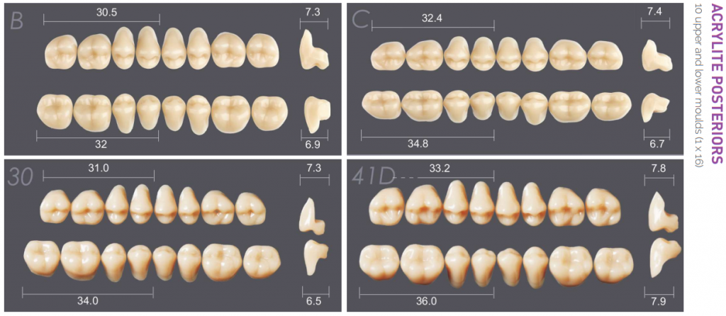 CENTRILUX™ Acrylic Teeth – Phoenix Dental Supply