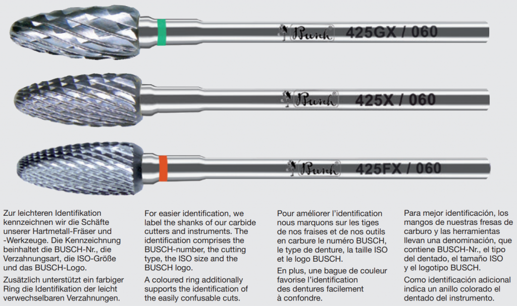 Busch Tungsten Carbide Burs – Phoenix Dental Supply